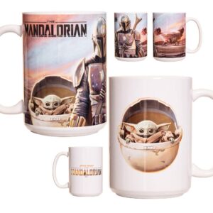 Star Wars Mandalorian The Child Ceramic Coffee Mug - Set of 2-15 oz