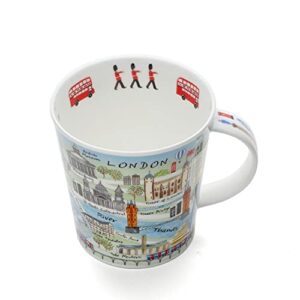 CA-LONM-XX London Map Staffordshire Bone China Mug - Cairngorm Shape 0.48l