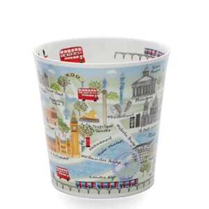 CA-LONM-XX London Map Staffordshire Bone China Mug - Cairngorm Shape 0.48l