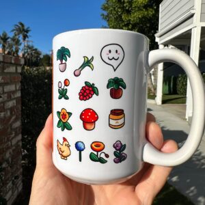 Switzer Kreations Stardew Valley Mug - Stardew Valley Gift - Stardew Valley Cup - Video Game Mug - Gamer Gift - Coffee Tea Mug - White (11 Ounces)