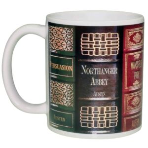 Jane Austen Novel Books Coffee or Tea Mug