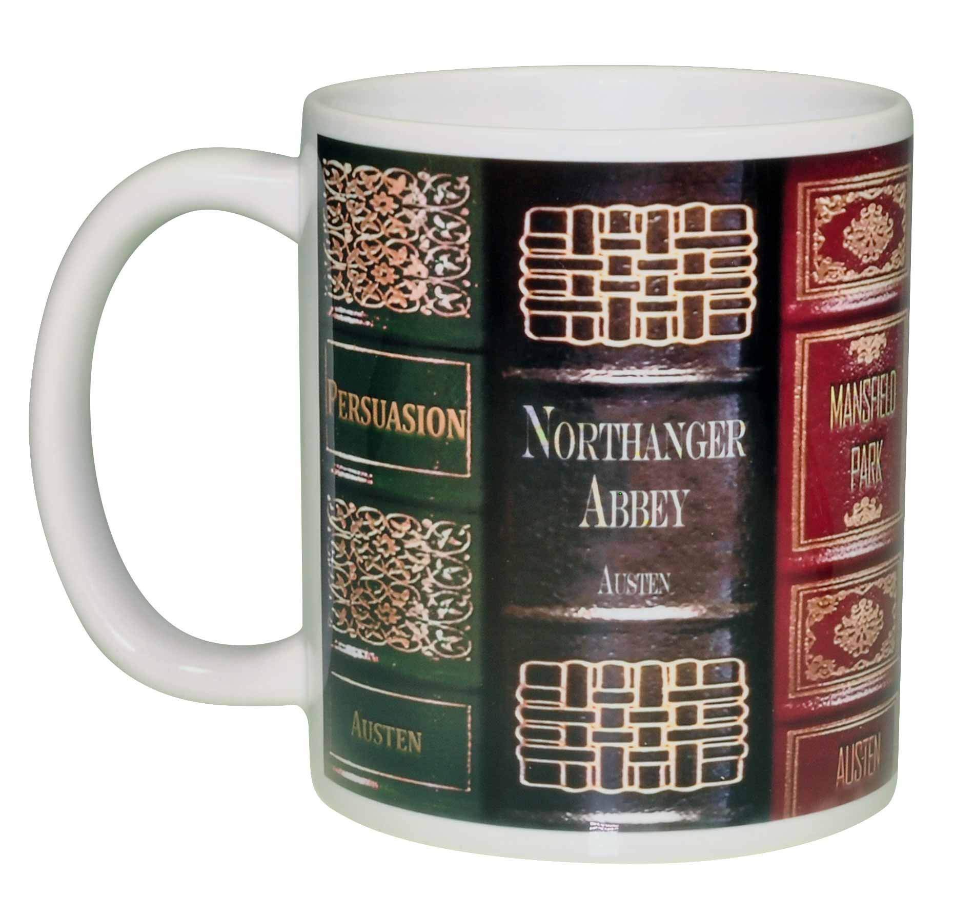 Jane Austen Novel Books Coffee or Tea Mug