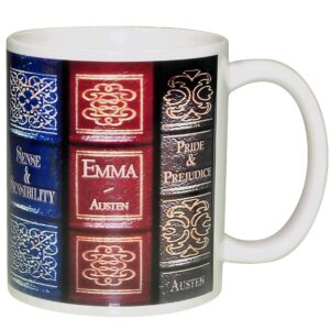 Jane Austen Novel Books Coffee or Tea Mug