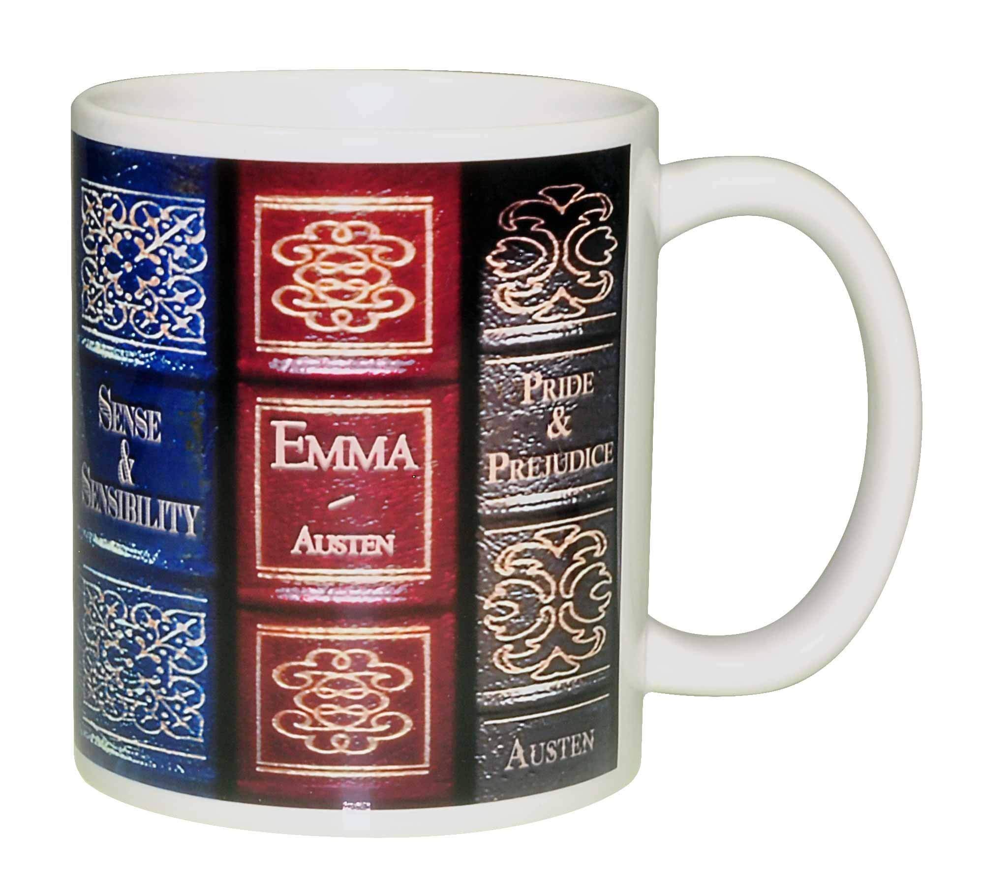 Jane Austen Novel Books Coffee or Tea Mug