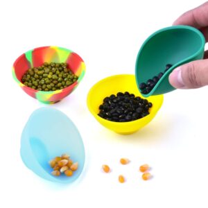 Coopay 16 Pieces Mini Silicone Pinch Bowls Multicolor Heat Resistant Snack Bowls Prep and Serve Bowls, Unbreakable, Flexible, 1.75 Oz (Mixed Colors)