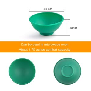 Coopay 16 Pieces Mini Silicone Pinch Bowls Multicolor Heat Resistant Snack Bowls Prep and Serve Bowls, Unbreakable, Flexible, 1.75 Oz (Mixed Colors)