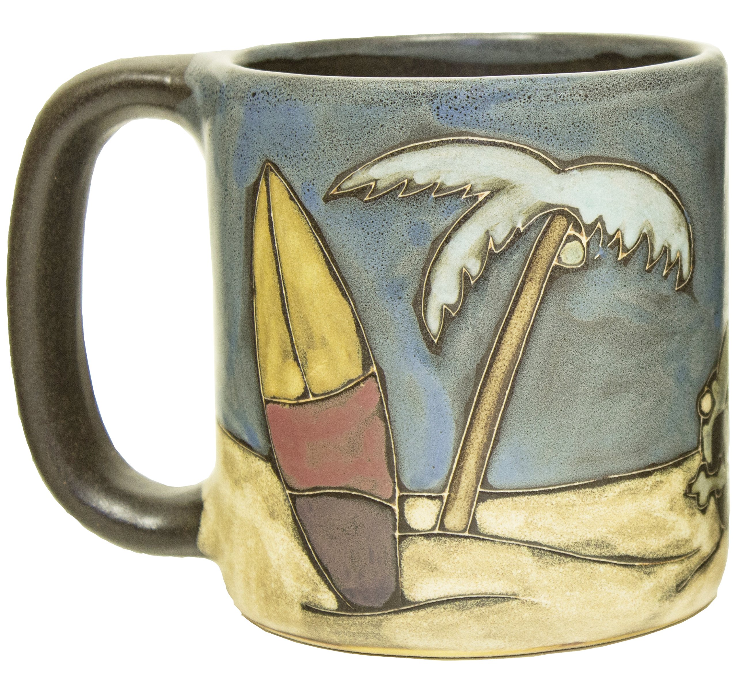 Mara Stoneware Mug - Woody Surf Wagon 16 oz - One Mug