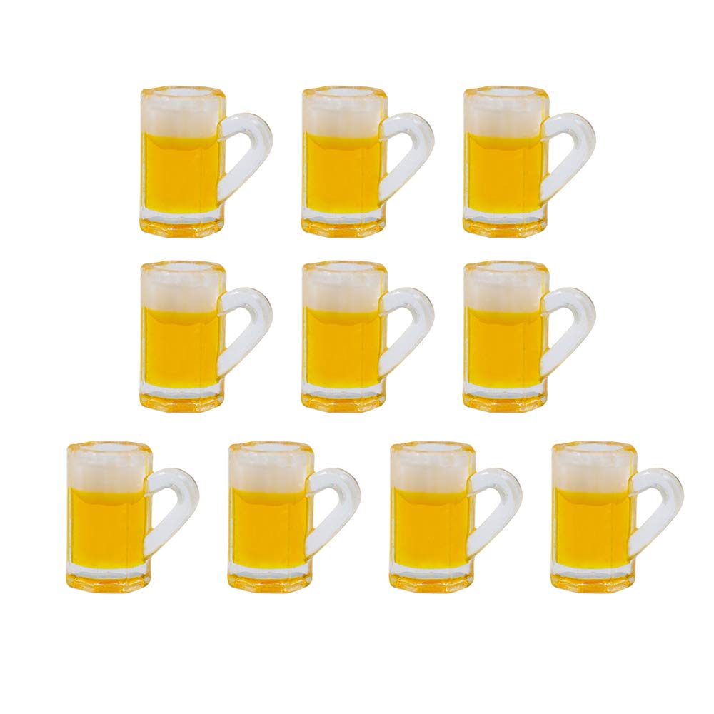 AUEAR, Lovely Plastic Beer Cup Mug Model Mugs Cups (10 Pieces)