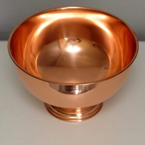 Alchemade 5 Liter 100% Copper Punch Bowl With Stand For Your Copper Kitchenware And Copper Dishware Collection - Perfect For Parties, Everyday Kitchen Use, Or As A Decorative Bowl