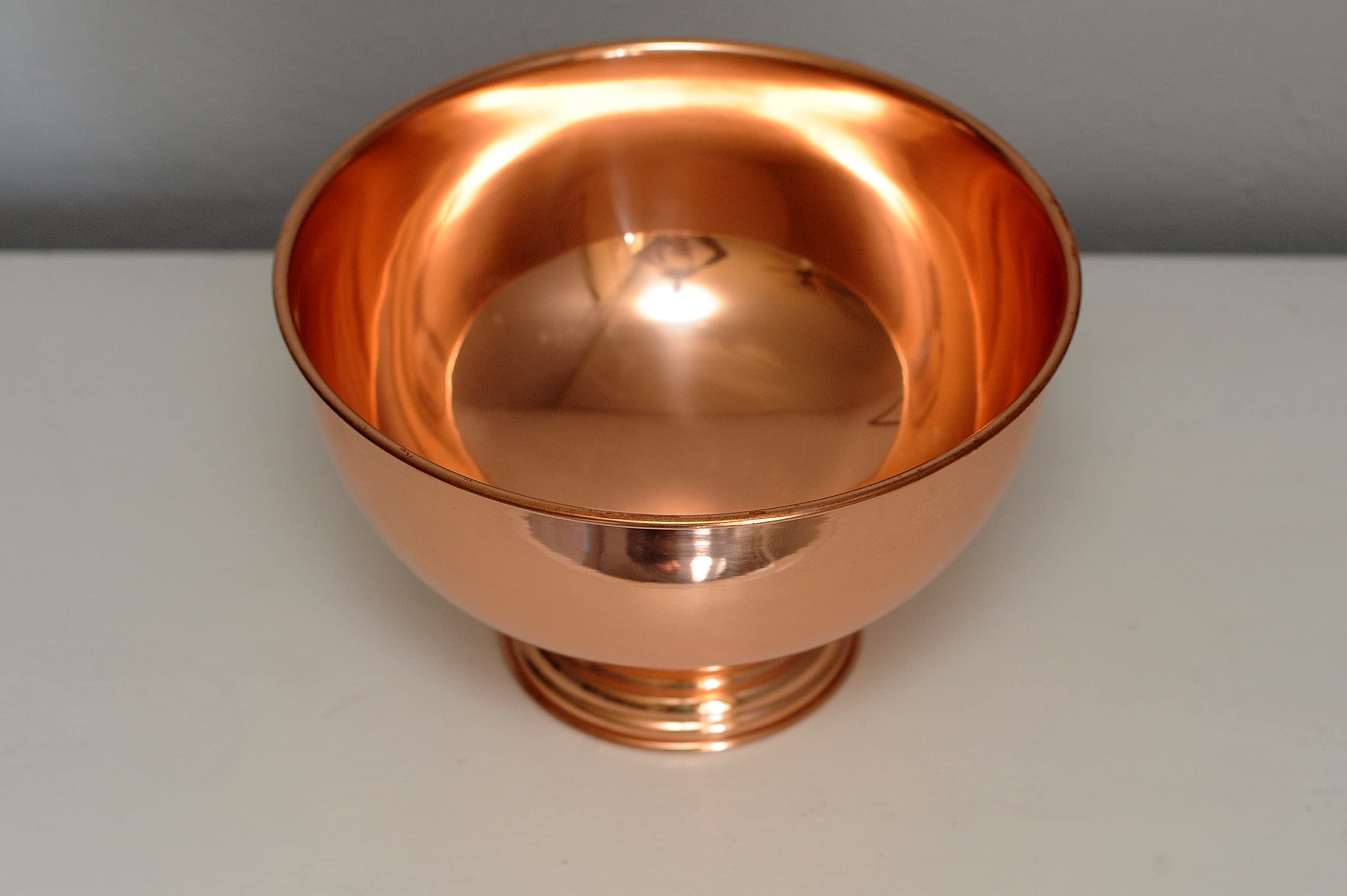 Alchemade 5 Liter 100% Copper Punch Bowl With Stand For Your Copper Kitchenware And Copper Dishware Collection - Perfect For Parties, Everyday Kitchen Use, Or As A Decorative Bowl