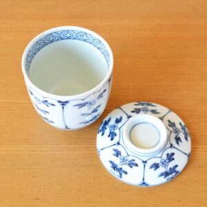 有田焼やきもの市場 Chawanmushi Cups with Lids Set of 2 Japanese Chawan Mushi Arita Imari ware Made in Japan Wari-Souka