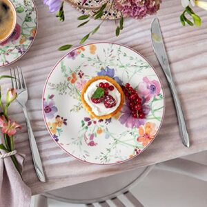 Villeroy & Boch Mariefleur Basic Salad Plate, 8.25 in, White/Multicolored