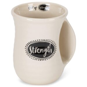 Lighthouse Christian Products The Lord is Faithful Whimsical White 14 Ounce Ceramic Handwarmer Mug