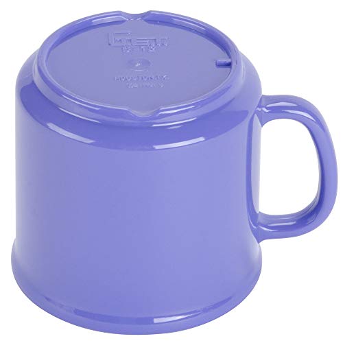 G.E.T. S-12-PB Heavy-Duty Shatterproof Plastic Coffee Mug, BPA Free, 12 Ounce, Peacock Blue (Set of 12)