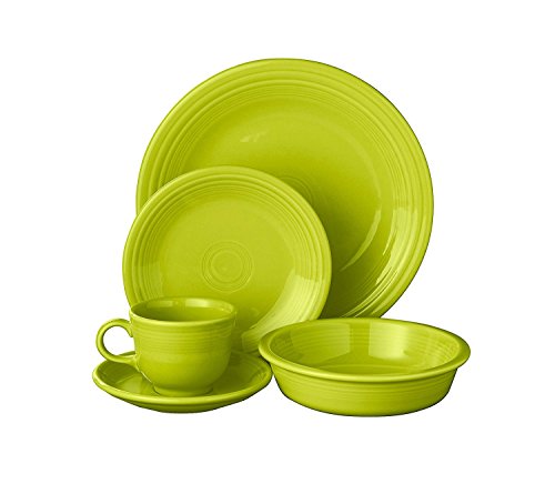 Fiesta 5-Piece Place Setting, Lemongrass