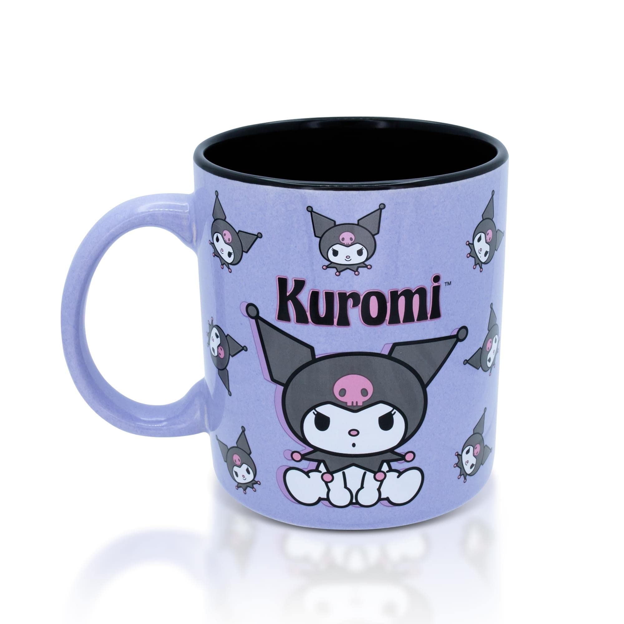 Toynk Sanrio Hello kitty and friends Kuromi Purple Ceramic Mug | Holds 20 Ounces