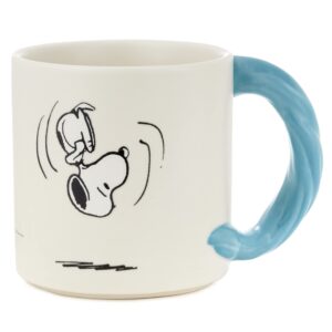 Hallmark Peanuts Linus and Snoopy Coffee Mug (Dimensional Blanket) 17 oz., Gifts for Moms, Dad, Teacher, Boss