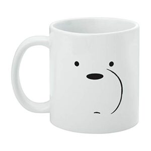 GRAPHICS & MORE We Bare Bears Ice Bear Ceramic Coffee Mug, Novelty Gift Mugs for Coffee, Tea and Hot Drinks, 11oz, White