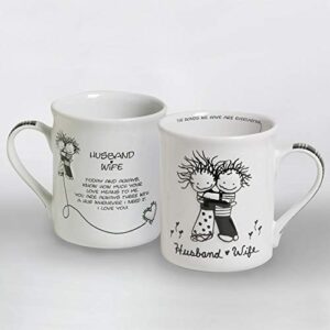 enesco 4004610 husband & wife mug 16 oz.