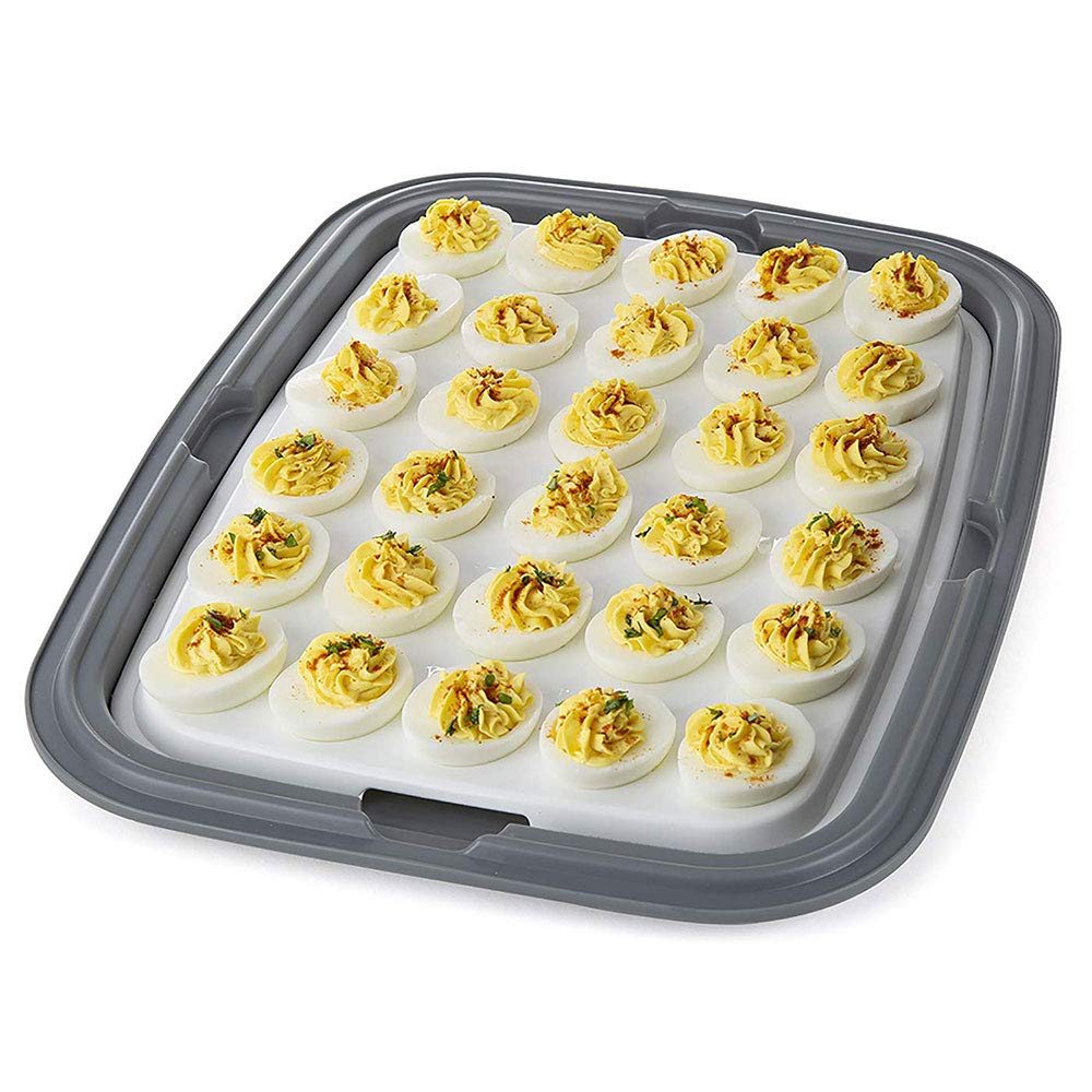 Progressive BCC-7 Prepworks Collapsible Entertaining Carrier w/Deviled Egg Tray