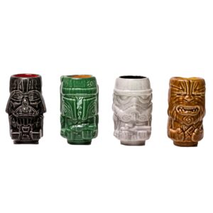 geeki tikis star wars ceramic mini muglet 4-pack | each holds 2 ounces