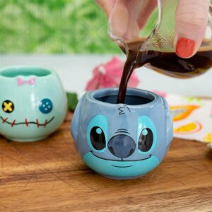 Disney Lilo & Stitch Scrump and Stitch Sculpted Ceramic Mini Mugs | Set of 2