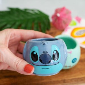 Disney Lilo & Stitch Scrump and Stitch Sculpted Ceramic Mini Mugs | Set of 2