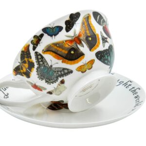 Tea Cups London Cup & Saucer Butterfly, 210 ml (7 fl oz)