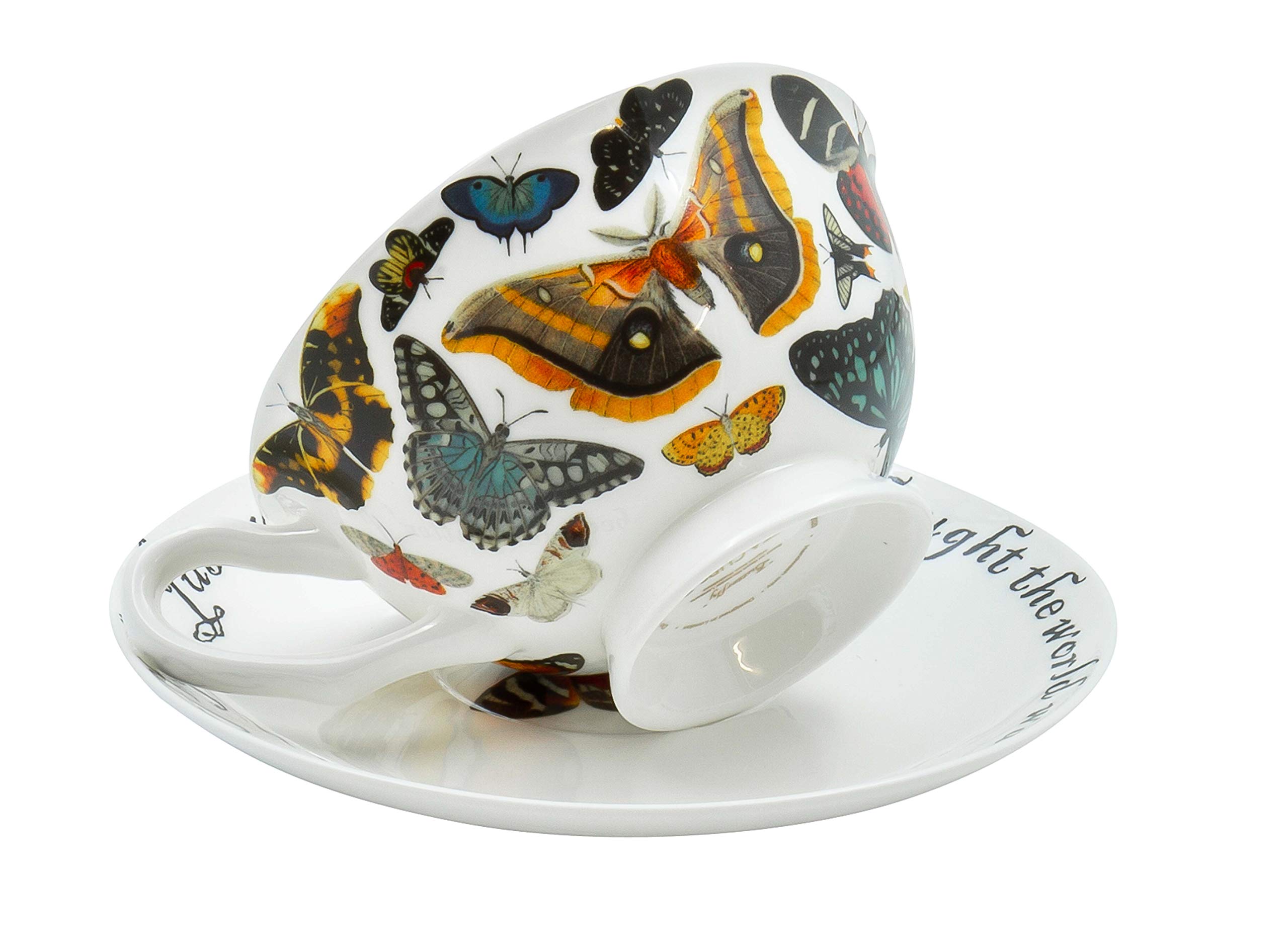 Tea Cups London Cup & Saucer Butterfly, 210 ml (7 fl oz)