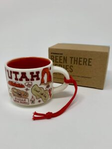 starbucks utah been there collection ceramic espresso mug demitasse ornament 2 oz