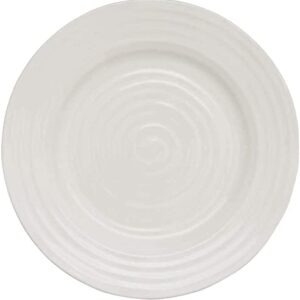 Portmeirion Sophie Conran White Salad Plates | Set of 4 | Dinner, Pasta, and Appetizer Plates | 8 Inch | Made from Porcelain | Microwave and Dishwasher Safe