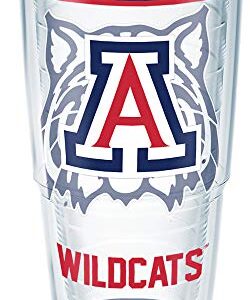 Tervis Made in USA Double Walled University of Arizona Wildcats Insulated Tumbler Cup Keeps Drinks Cold & Hot, 24oz, Tradition