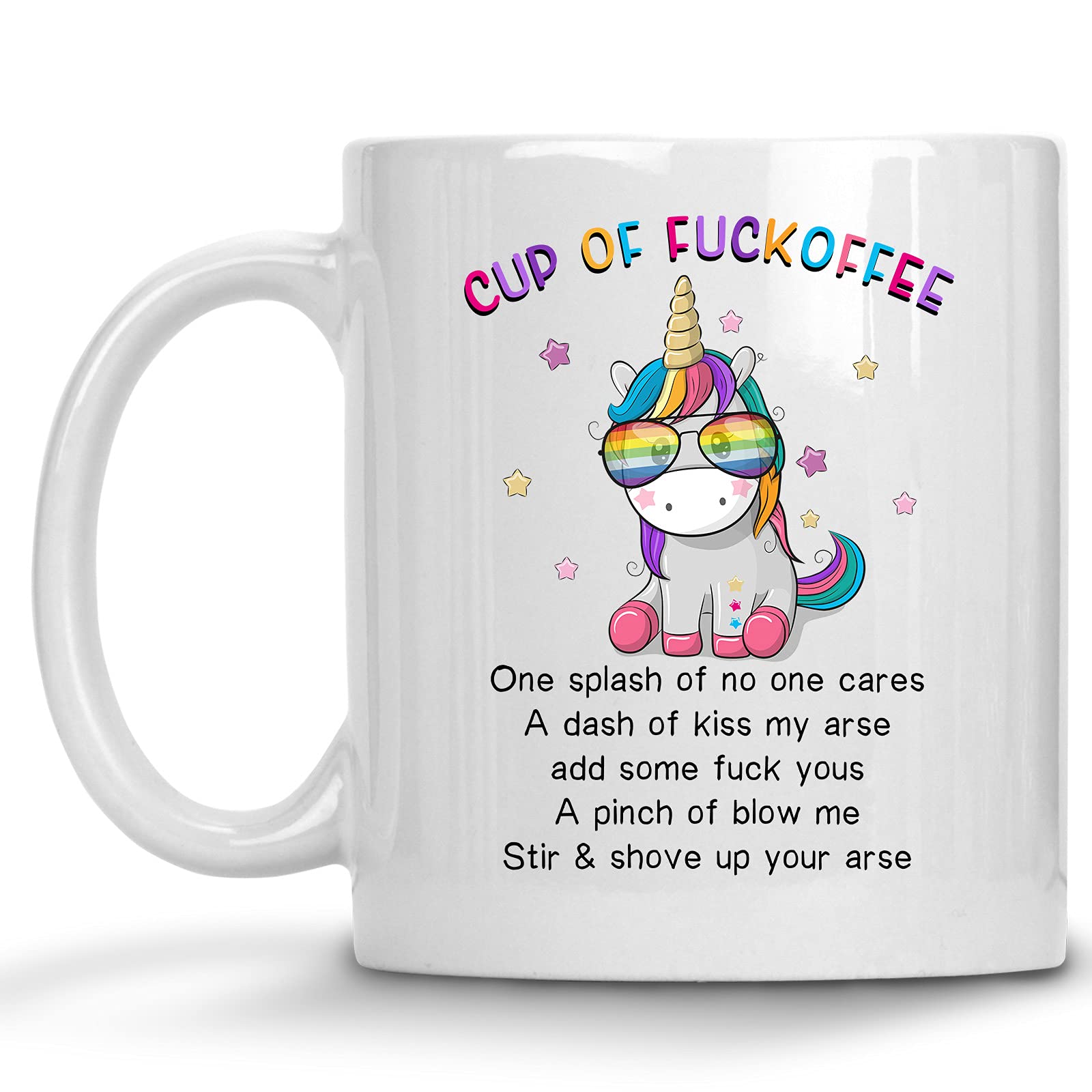 Cup of Fuckoffee Funny Unicorn Adult 11oz Coffee Mug