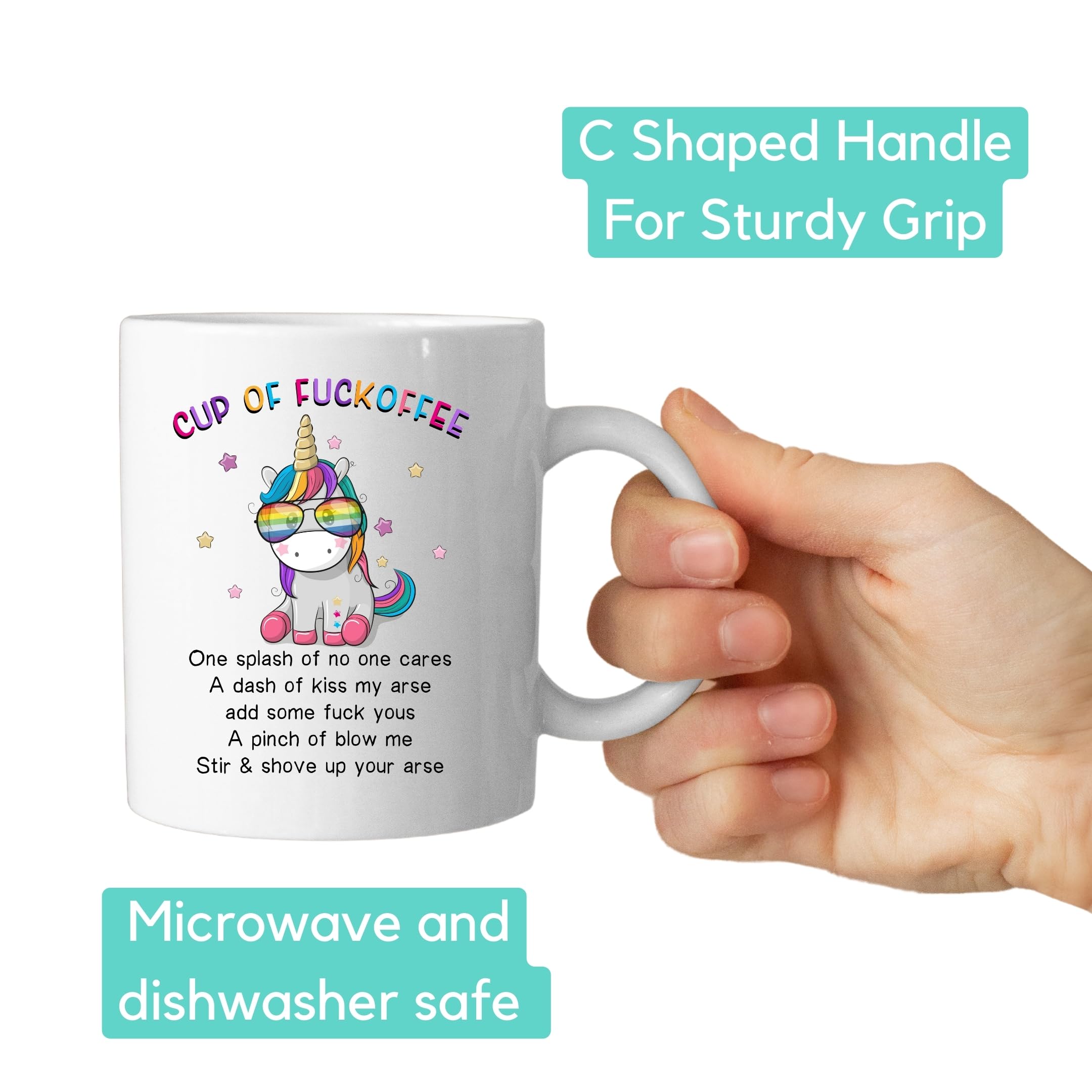 Cup of Fuckoffee Funny Unicorn Adult 11oz Coffee Mug