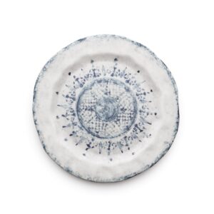 arte italica burano salad/dessert plate, blue