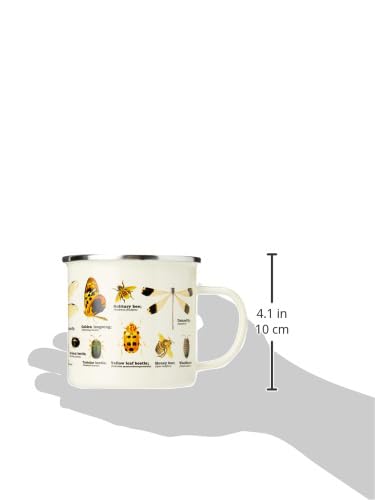 Gift Republic Insects Enamel Mug, 1 Count (Pack of 1), Multicolor,500 ml