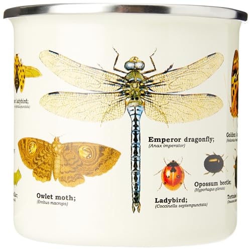 Gift Republic Insects Enamel Mug, 1 Count (Pack of 1), Multicolor,500 ml