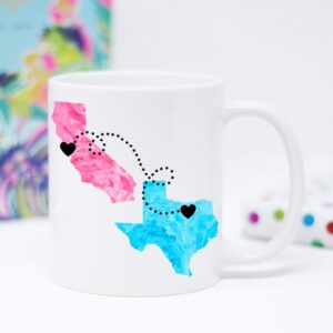 Grandma Quote Long Distance Mug, States and Countries, Personalize the Name On the Quote, 11oz or 15 oz