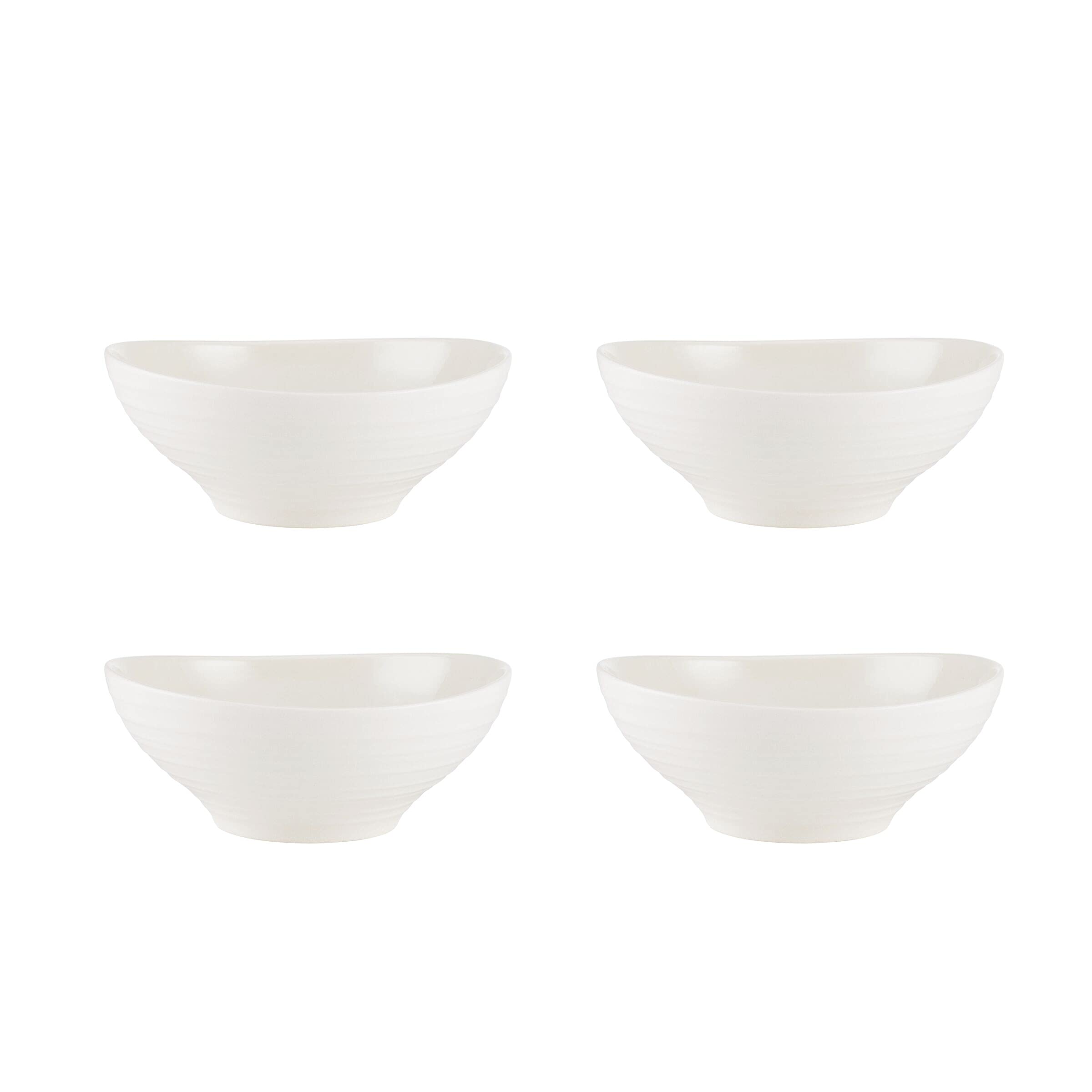 Mikasa Swirl White 16 Piece Dinnerware Set, Service for 4