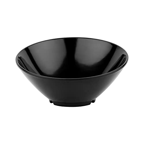 G.E.T. B-792-BK Angled Cascading Serving Bowl for Salads, Rice and Dessert, 24 Ounce / 9.25", Black