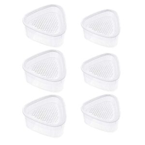 jinyongxing triangle sushi mold onigiri maker bento press mold diy tool triangle rice ball sushi make moldkitchen accessories(6 pcs)