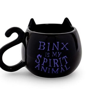 Disney Hocus Pocus Binx Black Cat Sculpted Ceramic Mug | Holds 20 Ounces