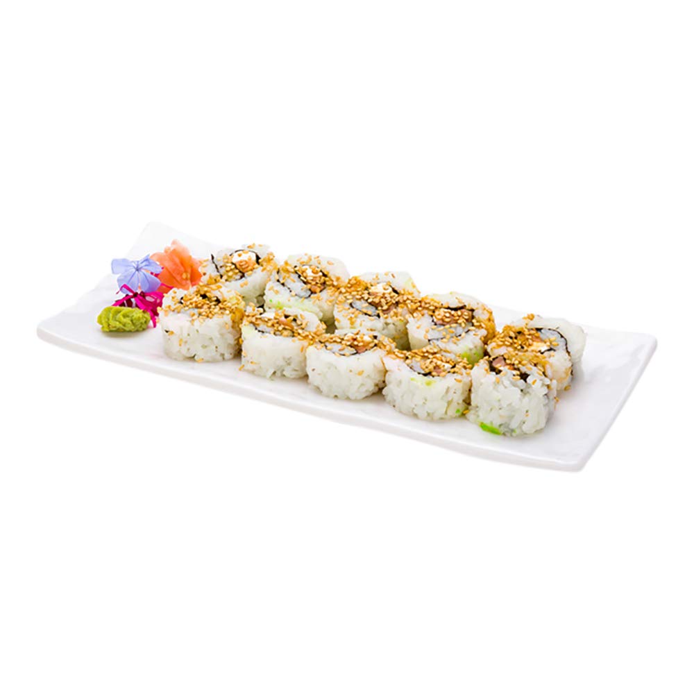 Restaurantware Voga 10.5 x 4.4 Inch Rectangle Serving Plates 2 Break-Resistant Sushi Platters - Dishwashable Elegant Plates For Appetizers Entrees or Desserts White Melamine Restaurant Plates