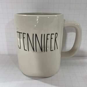 rae dunn jennifer name jen mug - 16 oz - dishwasher and microwave safe