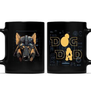 upcuztom custom dog breeds, quotes for german sherphed dog dad mug from daughter son | mug gift for dad | father day gifts | german sherphed dad mug | dog dad personalized mug