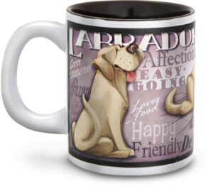 pavilion gift company pedigree pals "yellow labrador" mug, 12-ounce