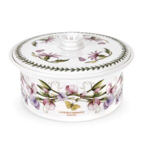 Portmeirion Botanic Garden Collection | 3 Piece Completer Set | 11-Inch Baking Dish, 3-Pint Casserole Dish, 15-Inch Oval Serving Dish | Made from Porcelain | Dishwasher and Oven Safe