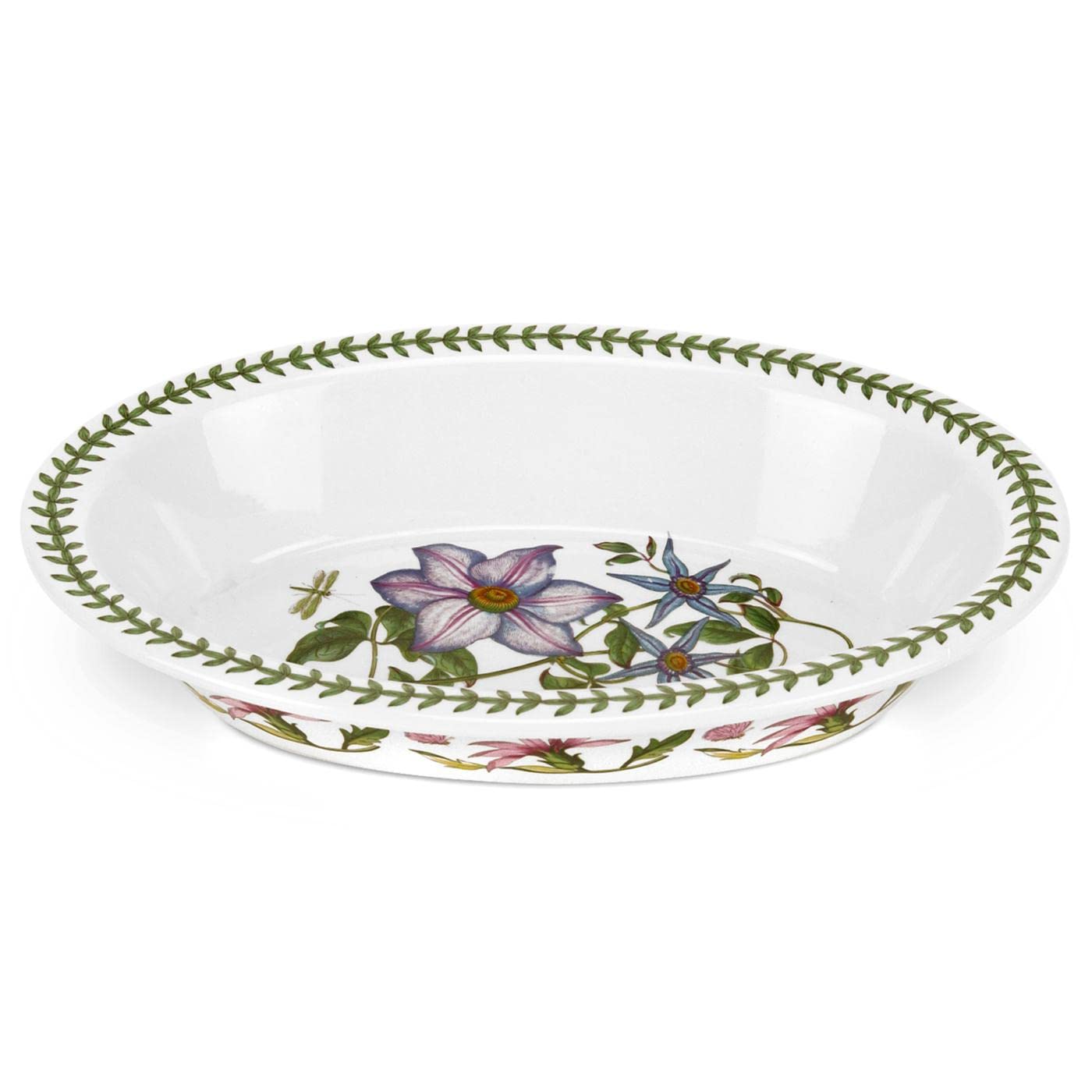 Portmeirion Botanic Garden Collection | 3 Piece Completer Set | 11-Inch Baking Dish, 3-Pint Casserole Dish, 15-Inch Oval Serving Dish | Made from Porcelain | Dishwasher and Oven Safe