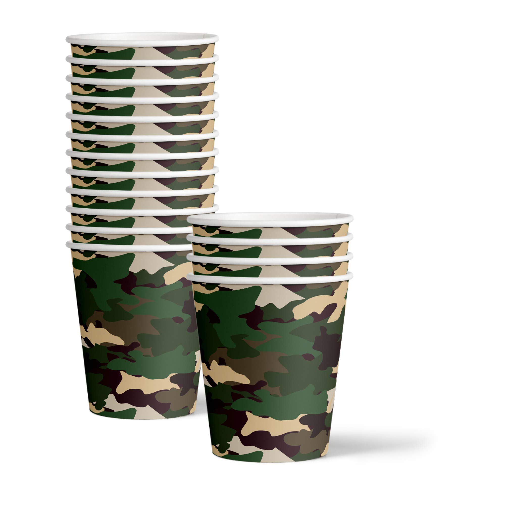 Camo Classic Birthday Party Supplies Set Plates Napkins Cups Tableware Kit for 16