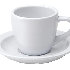 G.E.T. C-1004-W-EC Melamine Espresso Cup, 3 Ounce, White (Set of 4)